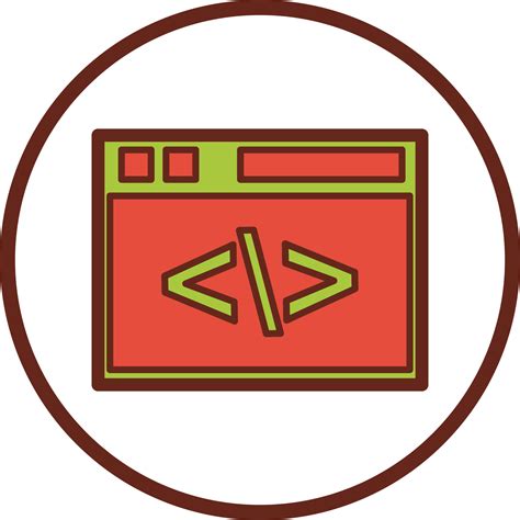 programming flat icon in circle 25213488 png