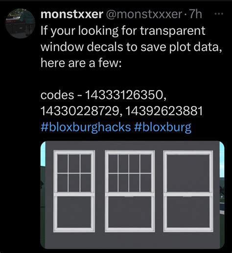 Bloxburg Window Decals Codes