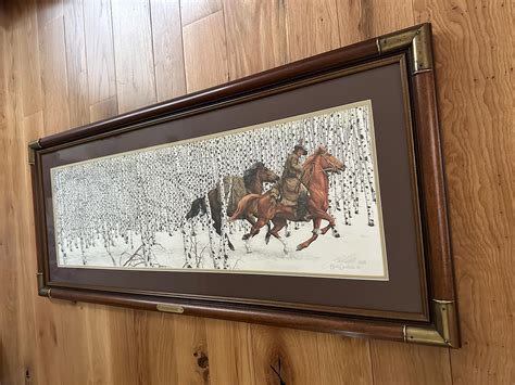 Vintage Large Artist Signed Limited Art Print Bev Doolittle Sacred