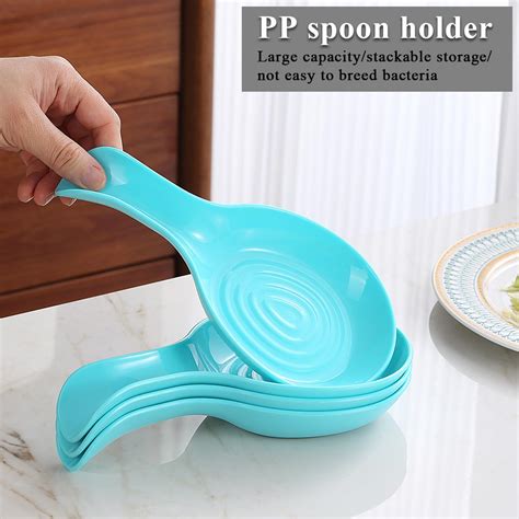 Spoon Rest 2 Pack Plastic Spoon Holder For Kitchen