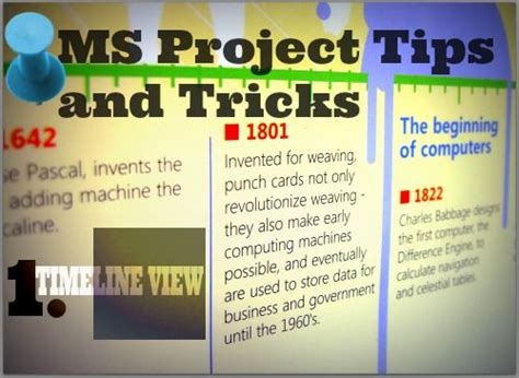 Microsoft Project Tips And Tricks CE Wilson Consulting Microsoft Project Microsoft