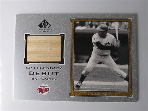 2001 Upper Deck Sp Legendary Cuts Debut Bats Tony Oliva Minnesota Twins