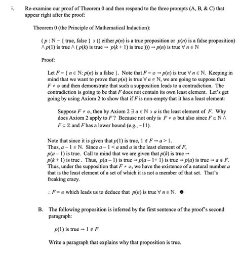 Solved Re Examine Our Proof Of Theorem And Then Respond Chegg