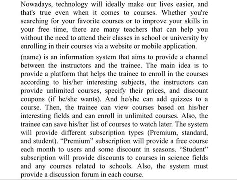 Solved I Need The Class Diagram For This Task If The Chegg