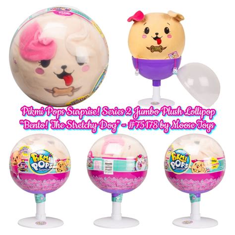 Set Of 2 Pikmi Pops Surprise Series 2 Jumbo Plush In Lollipop By Moose