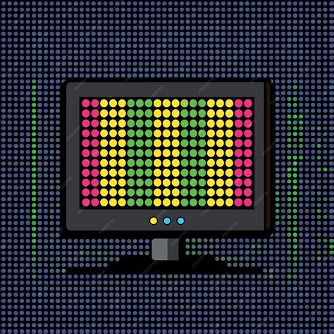 Premium Vector Led Screen Texture Lcd Panel Pattern Rgb Screen Dots Seamless Pattern Analog