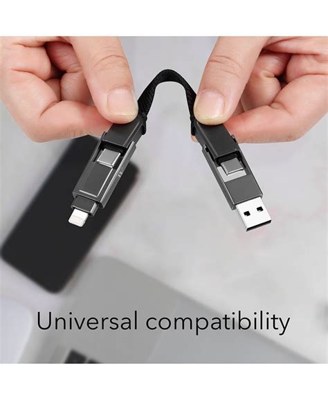 Wasserstein 6 In 1 Charging Wizard Portable Multi Charging Cable With Usb A And Usb C Input