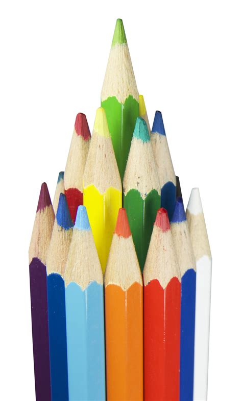 Colorful Pencils Arrangement Png Image