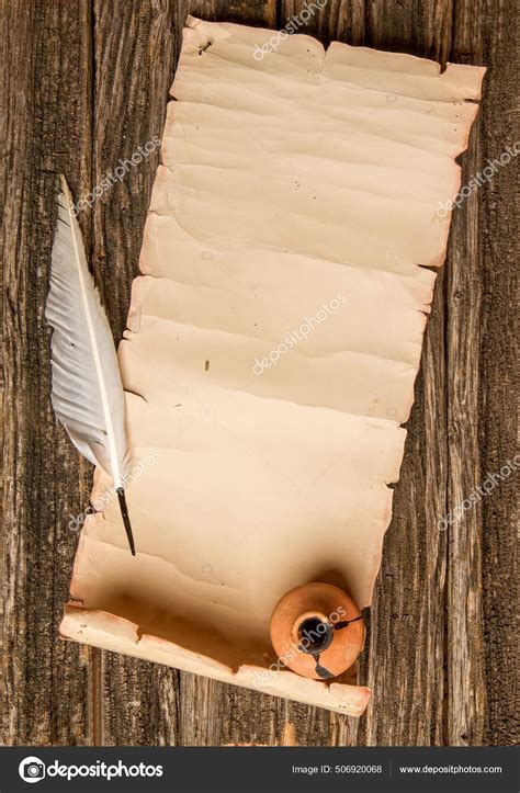 Old Scroll Paper With Writing