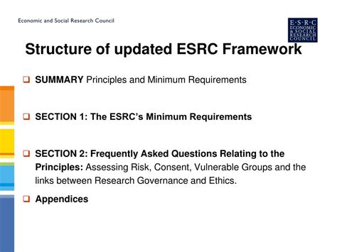 Ppt Esrc Framework Research Ethics Fre Powerpoint Presentation