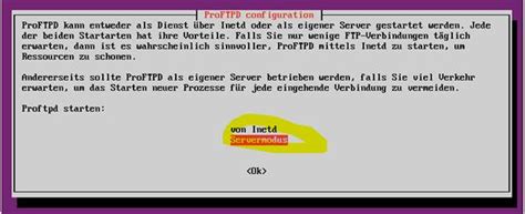 eigener ftp server mit proftpd unter ubuntu