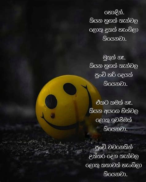 මළවුන්ගේ අඩවිය ️💀 ️ On Instagram සමහර පොඩි වචන අස්සේ ලොකු කතාවක් හැන්ගිලා තියෙනවා අ⁣පි හැමෝ