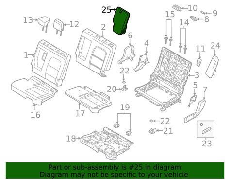 2020 2022 Ford Escape Seat Armrest Lj6z 7867112 Ab Oem Parts Online