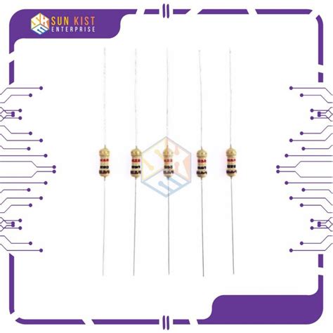 5pcs 1k Ohms Carbon Film Resistor 1 4 Watt Shopee Philippines