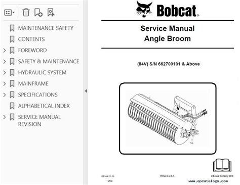 Exploring The Inner Workings Of Bobcat Sweeper Comprehensive Parts Diagram