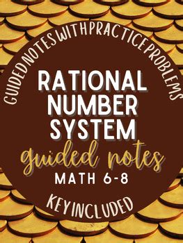 Classifying Rational Numbers Notes By Fast Math TPT