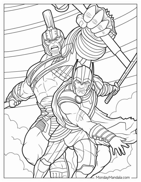 Thor And Loki Coloring Pages Printable 2025