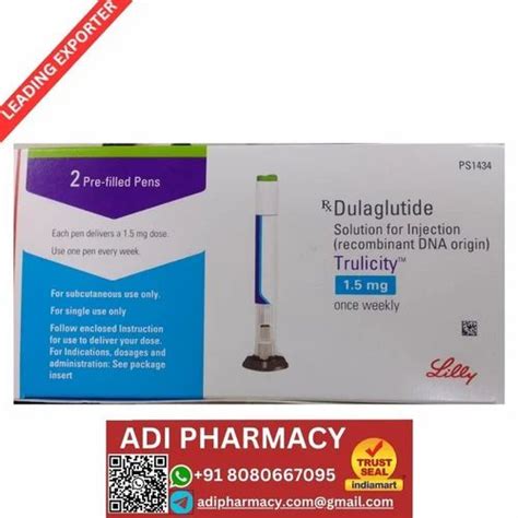 Lilly Trulicity 075mg Dulaglutide Injection At ₹ 5500box Trulicity