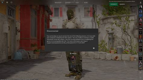 Vac Problems Idk Why But It Says You Cannot Play On Secure Servers Rglobaloffensive