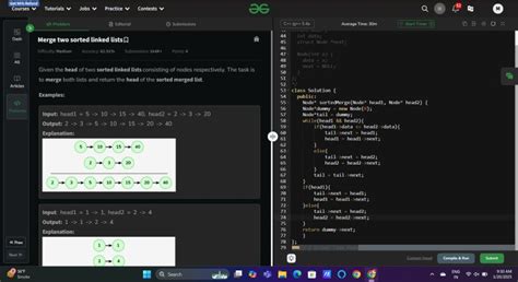 manish kumar on linkedin gfg160 gfg160 gfg linkedlists codingchallenges problemsolving…