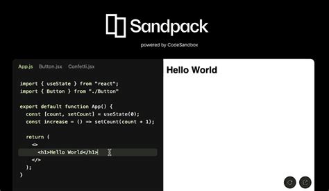 Sandpack Codesandbox
