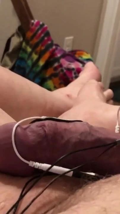 Cock And Balls Bound Tight For Hfo Estim Edging Plenty Of Precum Pushed