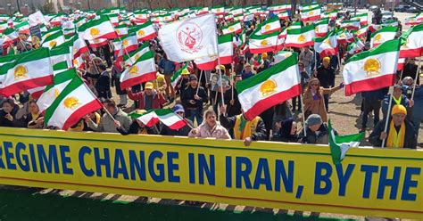 Thousands Gather In Dc To Protest Iranian Regime And Stand With The