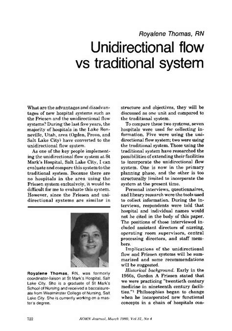 Pdf Unidirectional Flow Vs Traditional System Dokumentips