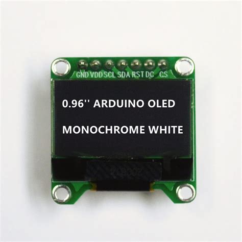 0 96 Inch Arduino Oled Display Monochrome White 128 X 64 Orient Display