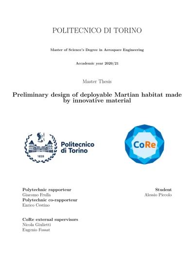 Multi Arch Fem Model Structural Preliminary Analysis