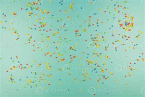 Sprinkles Background Sugar Sprinkle Confetti Decoration For Cake And Bakery Top View Flat