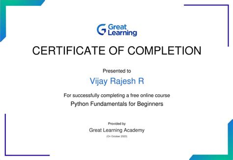 Vijay Rajesh R On Linkedin Revisiting My Fundamentals Certification From Great Learning 🎓