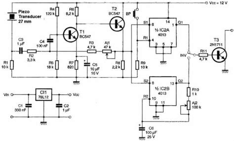 simple vibration sensor circuit homemade circuit projects