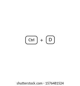 Hotkey Combination Ctrl F Sign Find Stock Vector Royalty Free 1577607571 Shutterstock