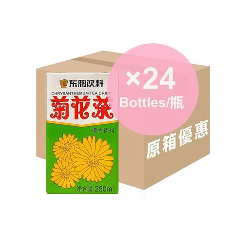 東鵬 原箱優惠 東鵬特飲 菊花茶飲料 250ml × 24支紙盒裝 平行進口