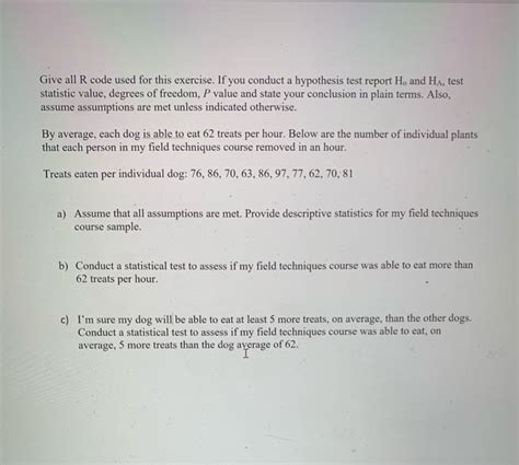 Solved Give All R Code Used For This Exercise If You Chegg