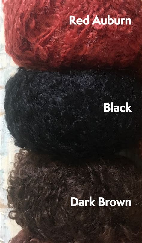 Dollymo Mohair Bouclè Large Curl For Waldorf Doll Hair Natural