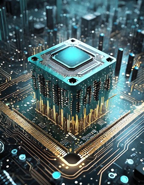 Premium Photo Circuit Board Technology Background Central Computer Processors CPU Concept