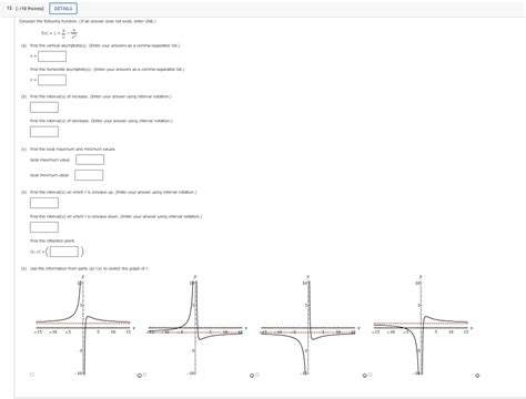 Solved Consider The Following Function If An Answer Does Chegg