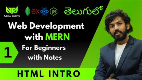 Vs Code Setup And Html Introduction In Telugu Masscoders Dodagatta Nihar Marapaka Siddhartha