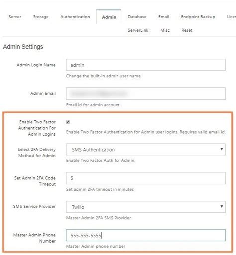 two factor authentication filecloud docs server