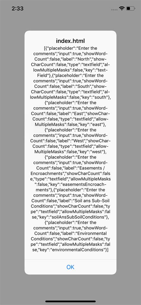 Ios Swift When I Pass Data Like Array Or Dictionary To Javascript