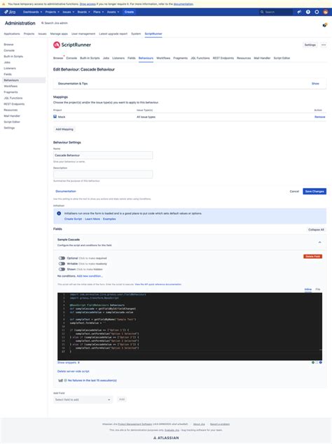 solved scriptrunner behaviour om a cascading select list