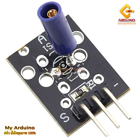 เซ็นเซอร์ตรวจจับการสั่นสะเทือน Vibration Switch Module Vibration Sensor For Arduino Ky 002 ขาย