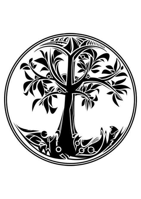 Adult Coloring Page Tree Life Coloring Pages