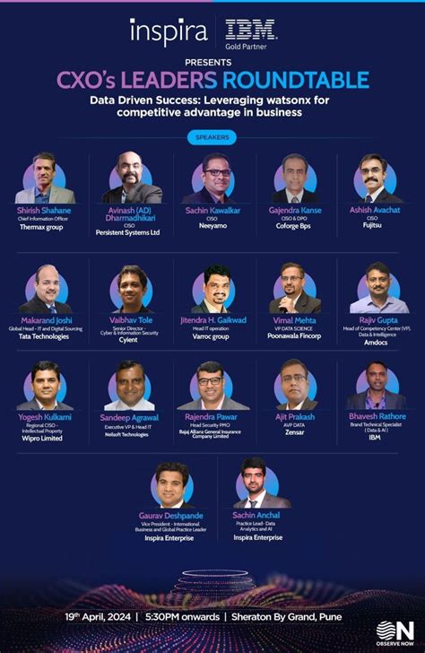 Sumit Rawat On Linkedin Datadrivensuccess Watsonx Cxoinsights Observenowmedia Roundtable…