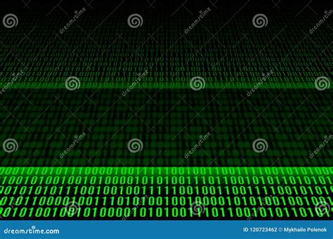 Green Binary Code Stock Illustration Illustration Of Green 120723462