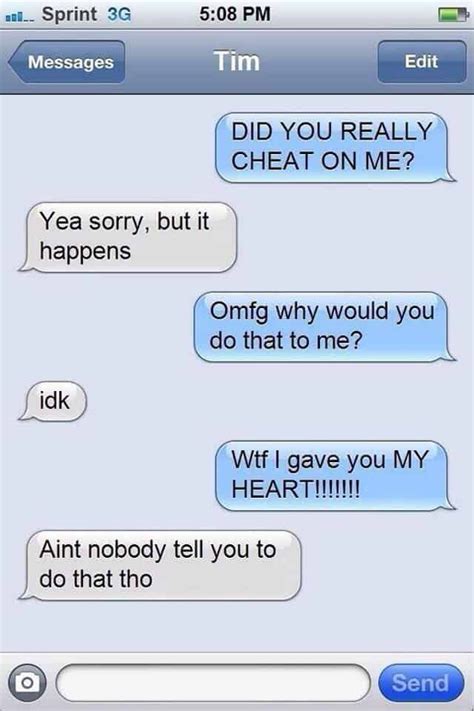 10 caught cheating text messages that will make you cringe | Cheating text messages, Cheating ...