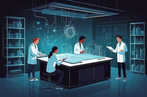 Premium Photo Illustrate A Physics Lab With Babes Experimenting On The Principles Of