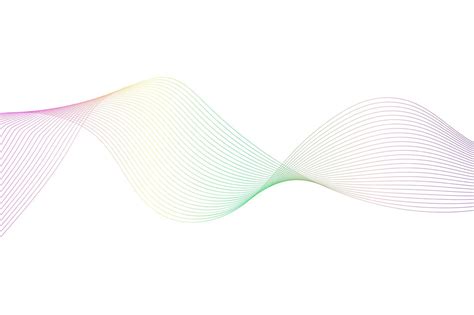 Premium Vector Abstract Colorful Line Wave White Background Modern Wavy Line Abstract Background